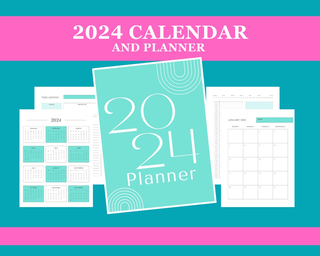 2024 Calendar and Planner Monthly and Yearly Reflection - Etsy