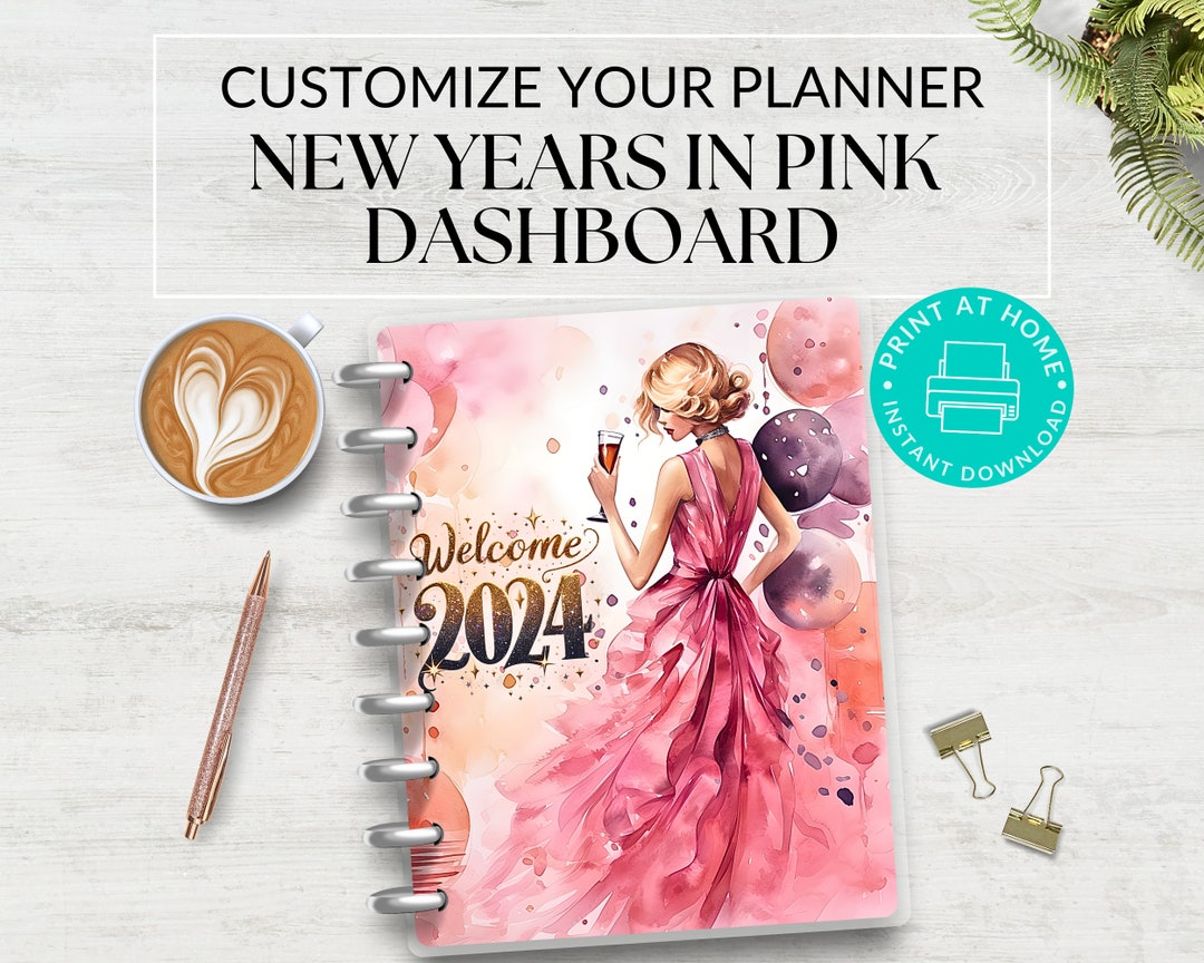 Monthly Dashboard Printable for Planner, New Year Dashboard, Printable ...