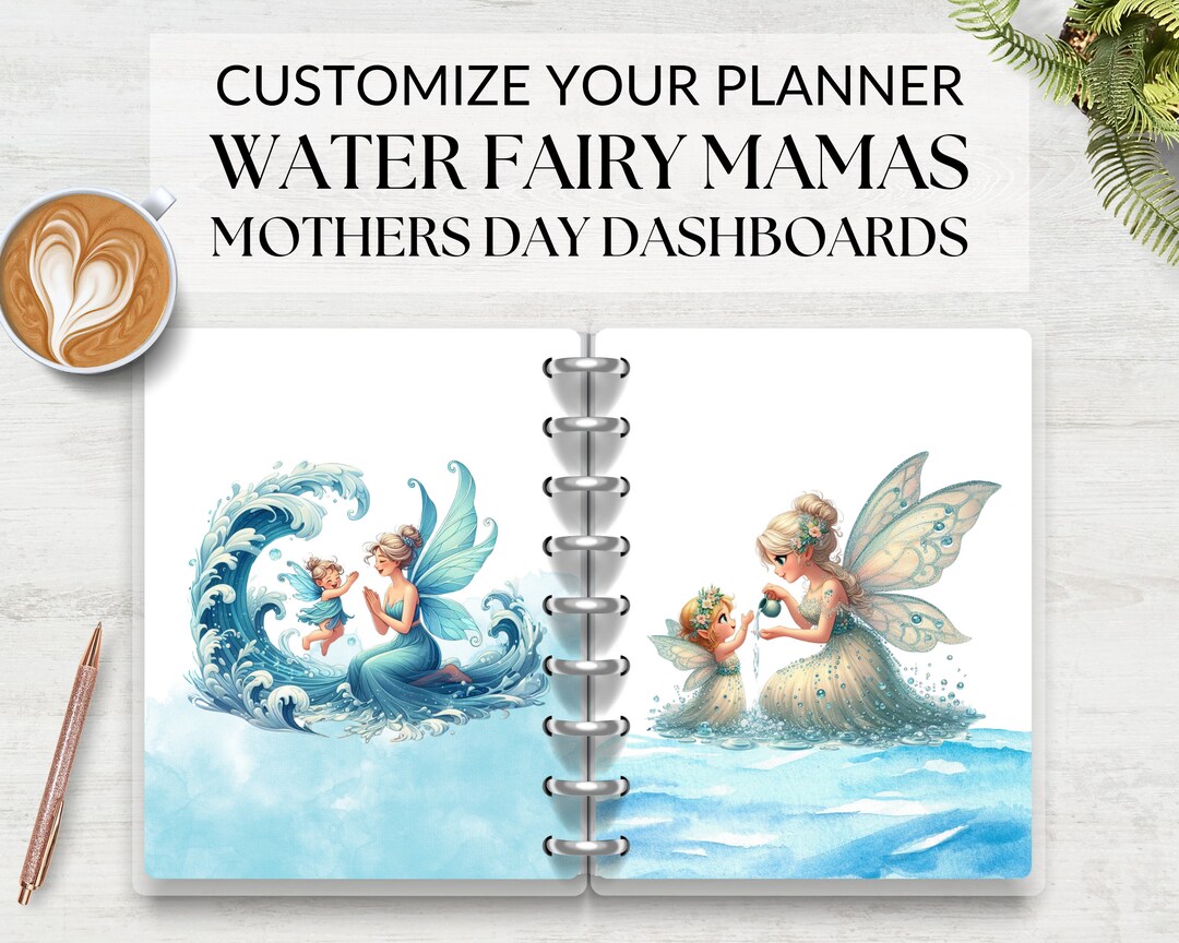 Water Fairy Mothers Day Printable Planner Dashboard, Journal Spread ...