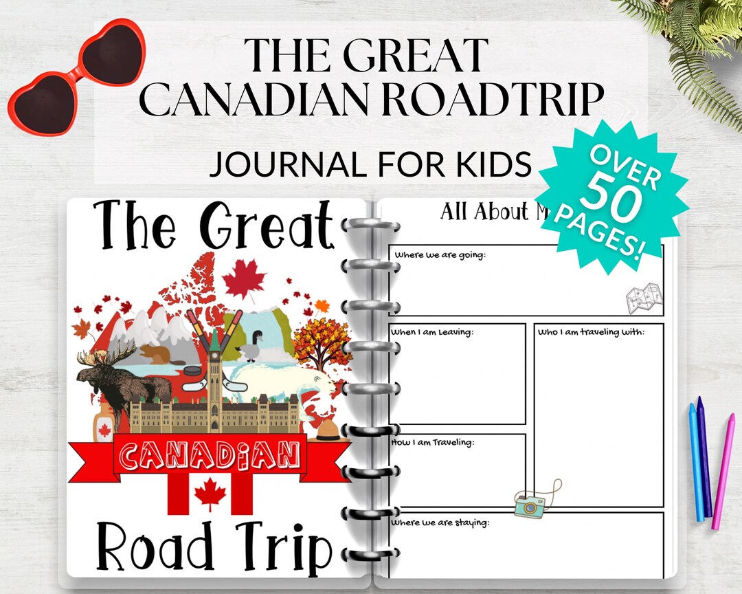 Canadian Road Trip Activity Bundle: Kids Games, Canada Map (instant ...
