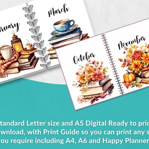 Monthly Dashboards Printable for Planner for the Love of Books ...