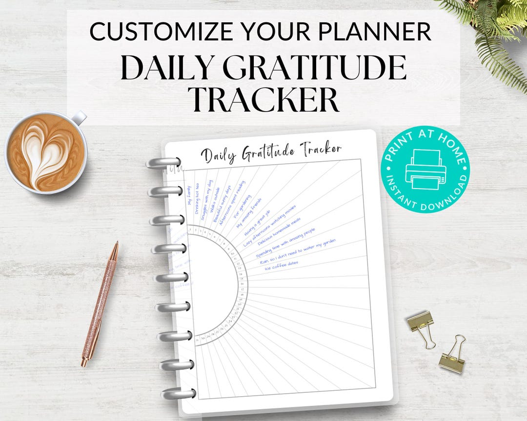 Gratitude List Printable, Gratitude Journal, Mental Health Journal, A5 ...