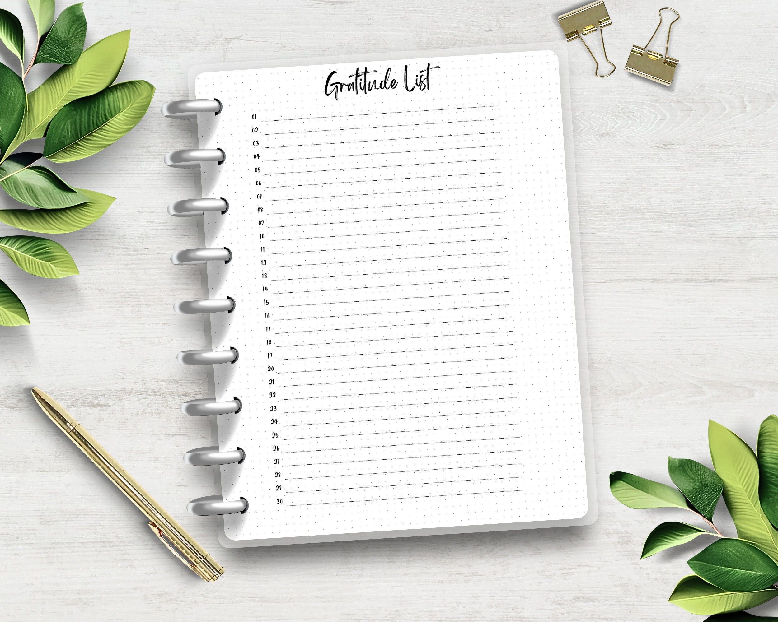 Gratitude List Printable, Gratitude Journal, Mental Health Journal, A5 ...