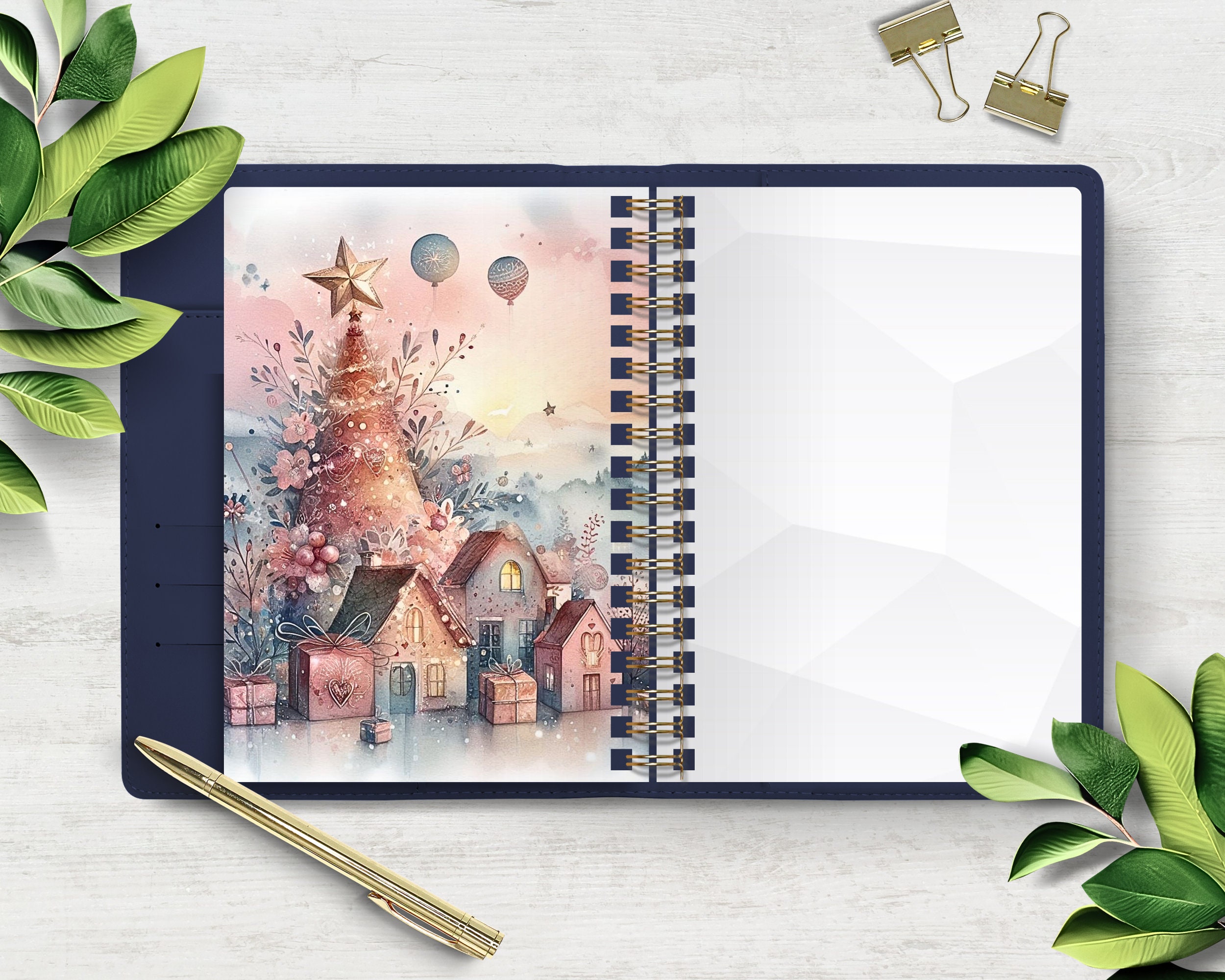 Monthly Dashboard Printable for Planner, Christmas Dashboard, Printable ...