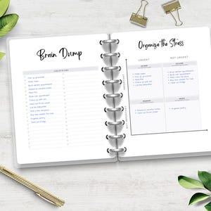 Brain Dump Printable Planner: Minimalist To-do List, Priority Matrix ...