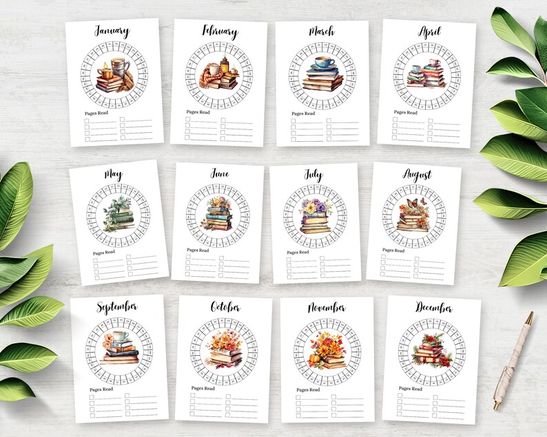 For the Love of Books Monthly Dashboards & Reading Trackers Bundle ...