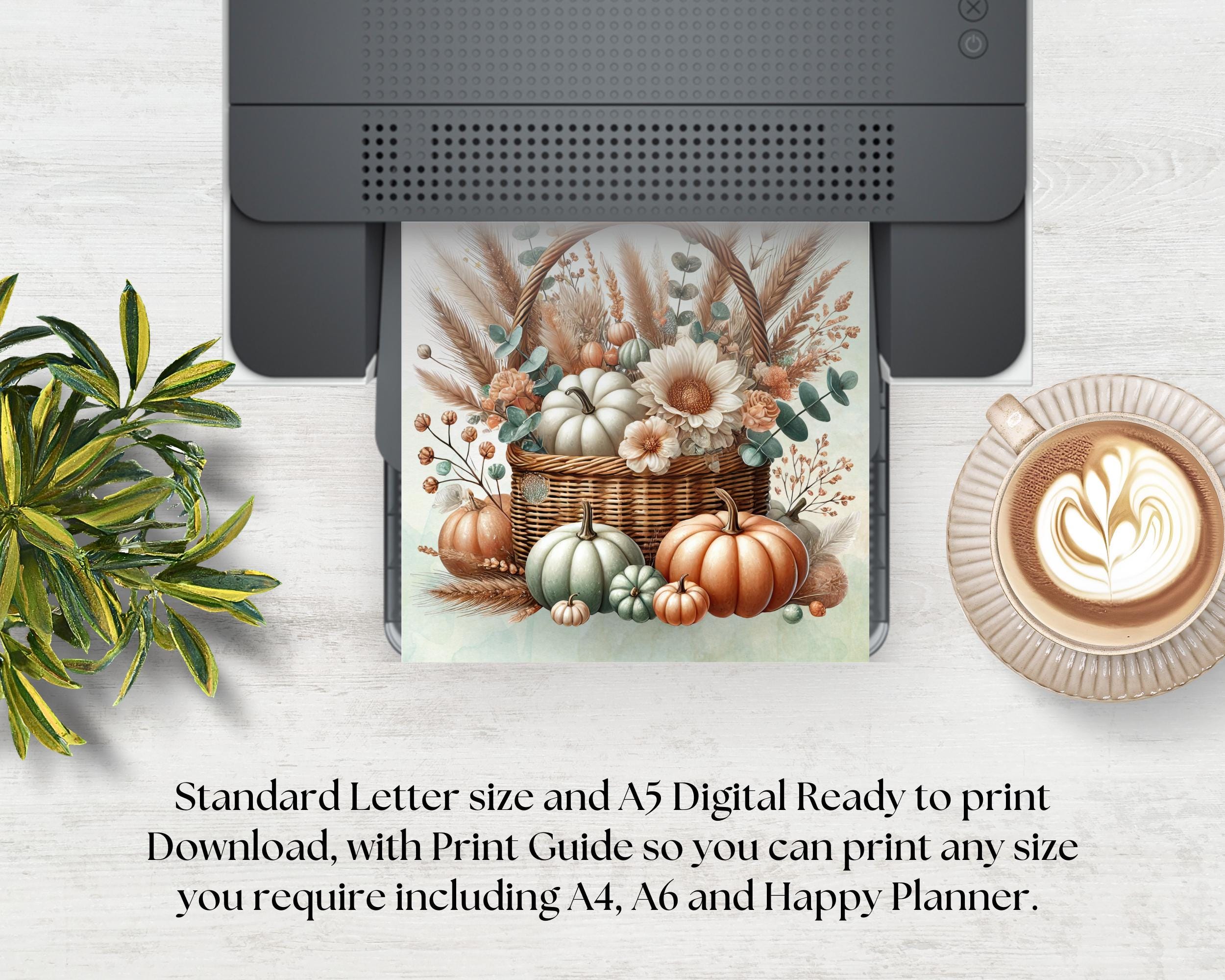 Boho Fall Aesthetic Printable Planner Dashboards, Fall Vibes, Autumn ...