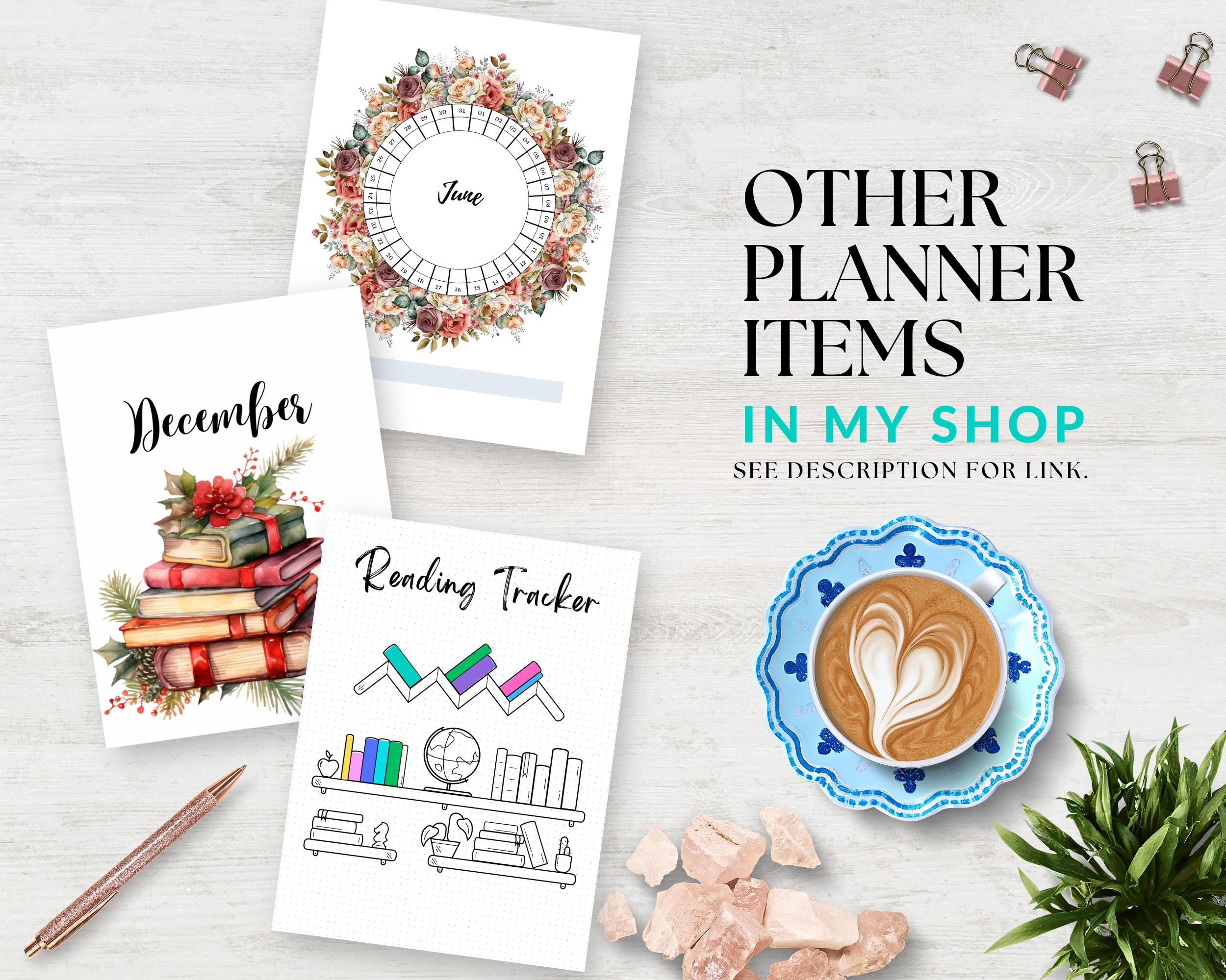 Habit Tracker Printable Journal Page, Monthly Tracker, Monthly Goal ...