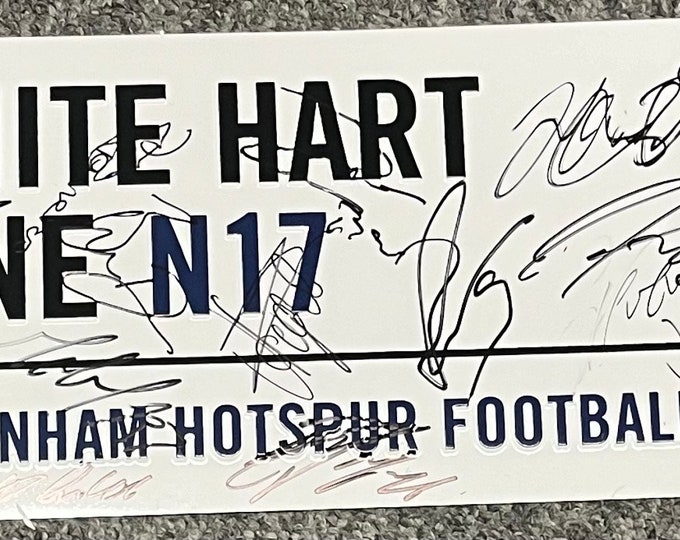 Tottenham Hotspur Squad Signed Street Sign 2024/25 Comes With ...