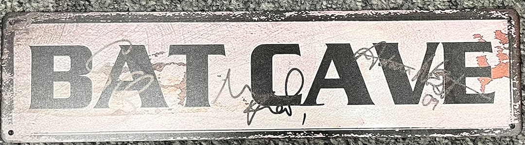 Michael Keaton Adam West & George Clooney Signed Bat Cave - Etsy