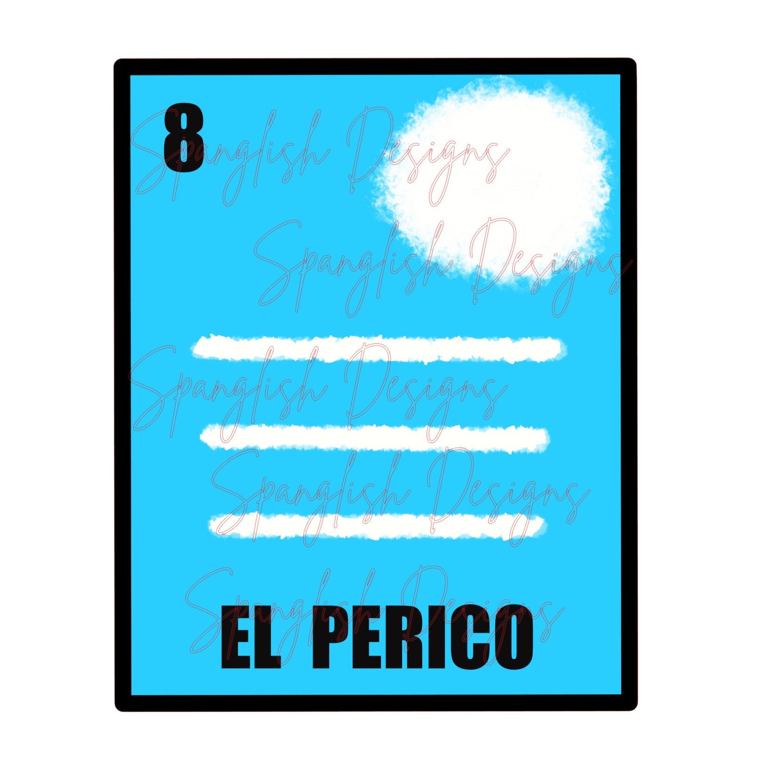 El Perico Loteria Card PNG - Etsy