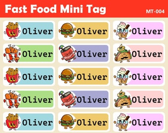 Mini Name Tags - Waterproof Labels - Dishwasher Safe Labels ...