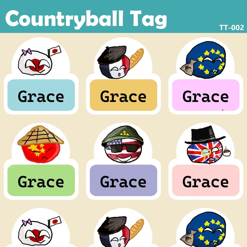 Countryballs Stickers - Etsy