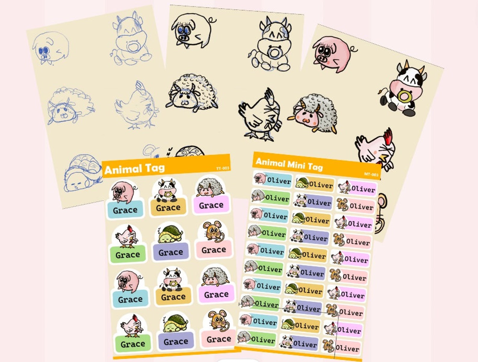 Mini Name Tags - Waterproof Labels - Dishwasher Safe Labels ...