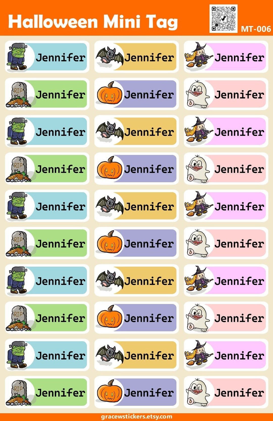 Mini Name Tags - Waterproof Labels - Dishwasher Safe Labels ...