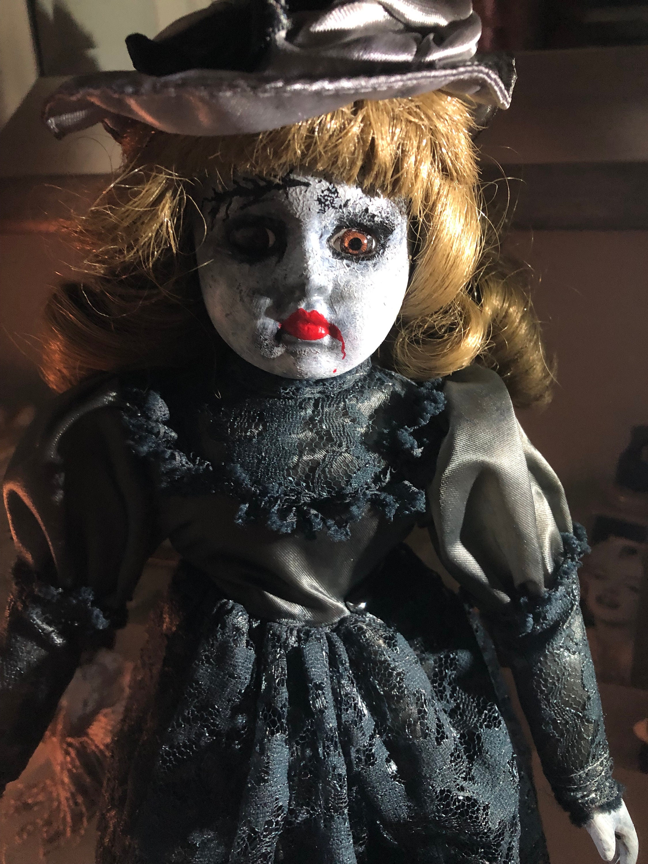 Vintage Porcelain Doll Hand Painted - Etsy