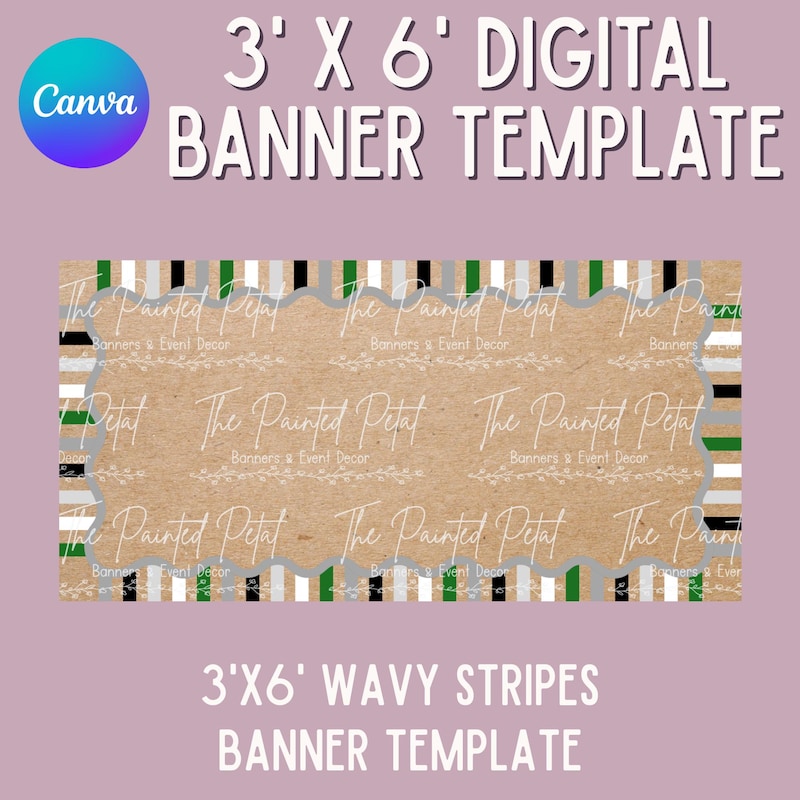 Striped Banner - Etsy