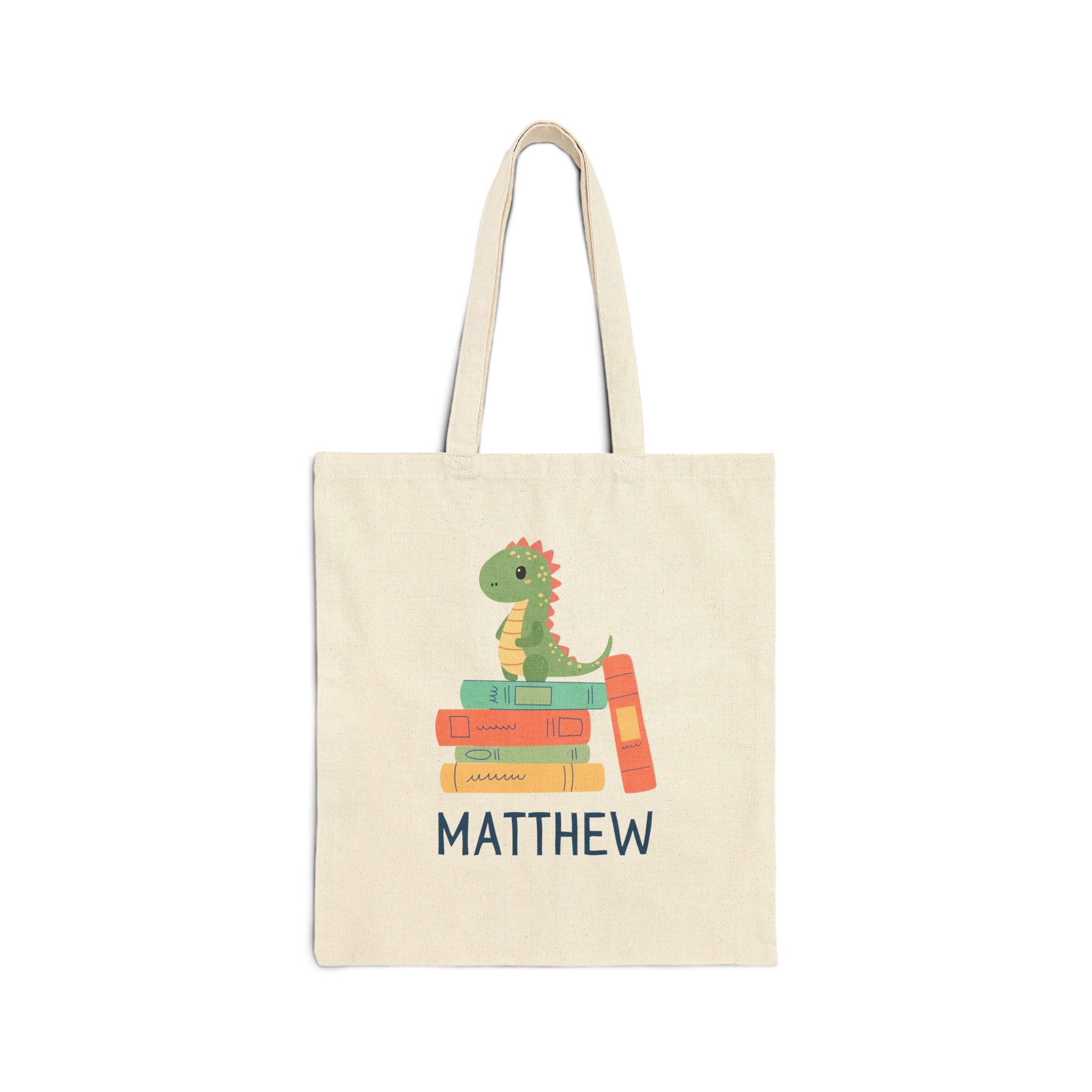 Customizable Kids Library Bag, T-rex Dinosaur Library Bag, Kids Library ...
