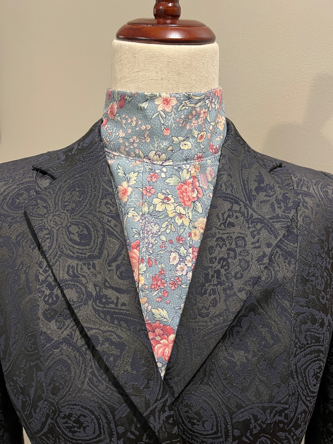 Hunt Dickie | Ratcatcher English Western Equestrian Shirt | Blue Floral ...
