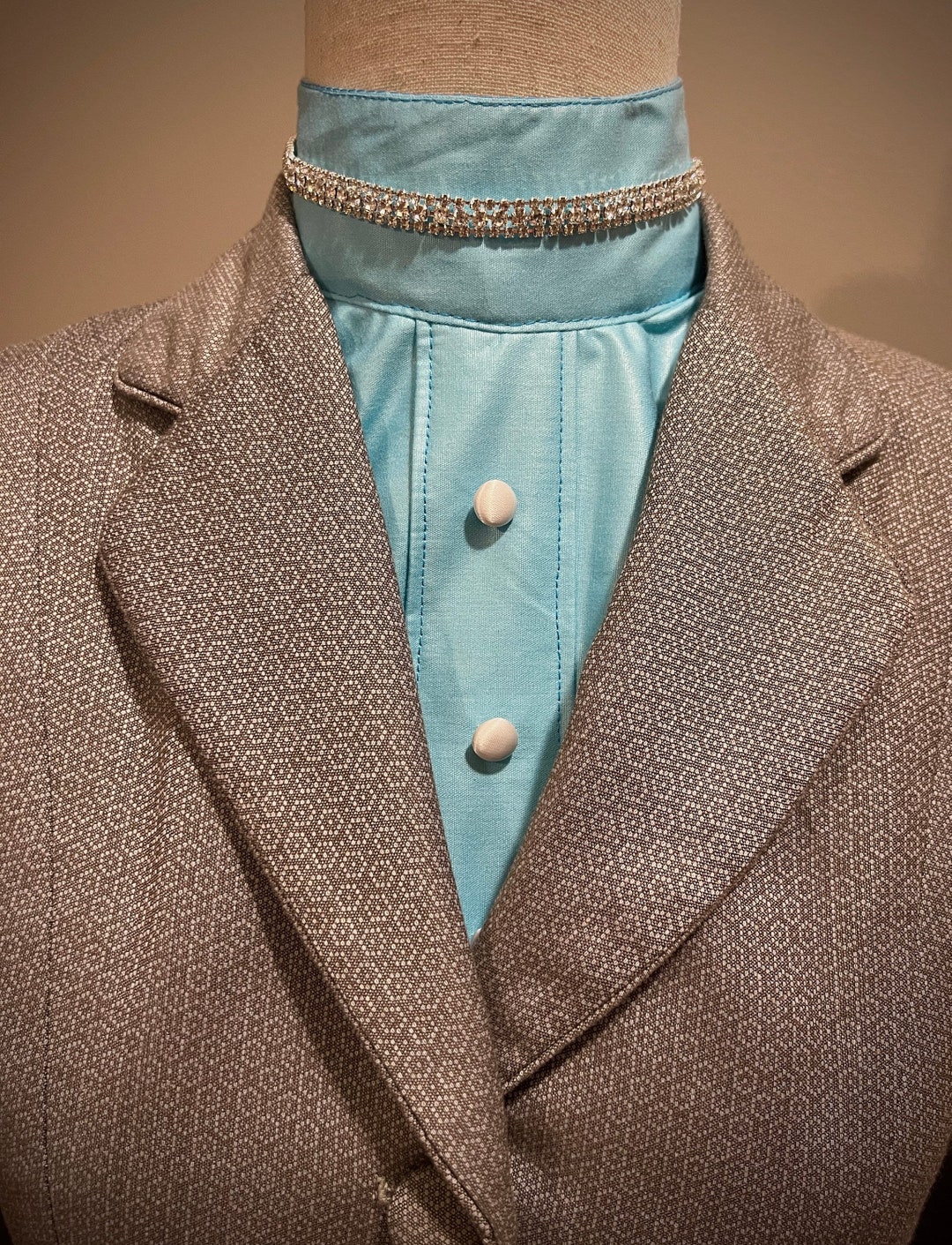 Hunt Dickie | Ratcatcher English Equestrian Shirt | Teal Sheen | Bling ...