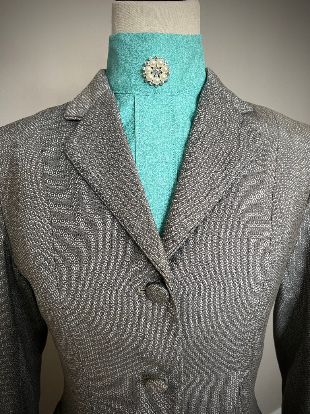 Hunt Dickie | Teal Blue | Ratcatcher English Equestrian Shirt | Custom ...