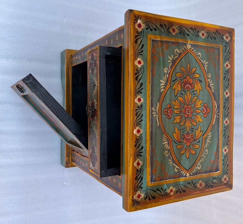 Wooden Mango Wood Painted Bedside Table,indian Handicrafts,home ...