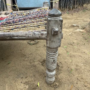 Wooden Old Look Solid Wood Rajasthani Villagers Charpai for Home,living ...
