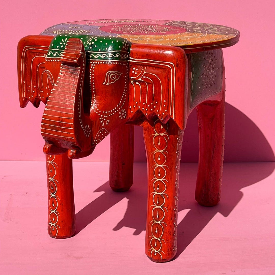 Wooden Solid Mango Wood Elephant Shap Coffee Table,center Table,flower ...