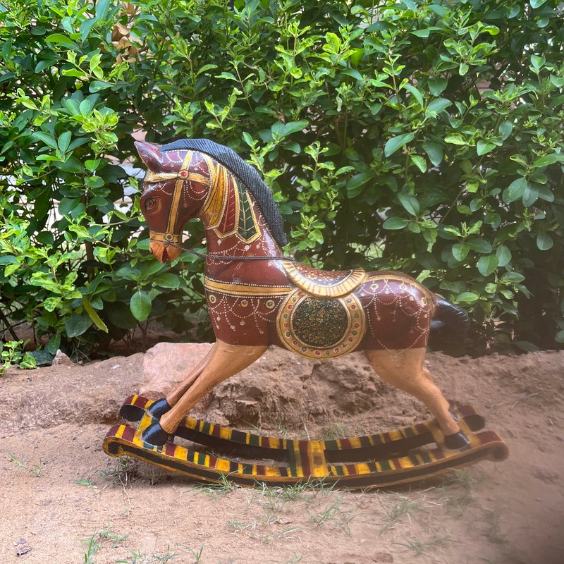 Wooden Rocking Horse - Etsy