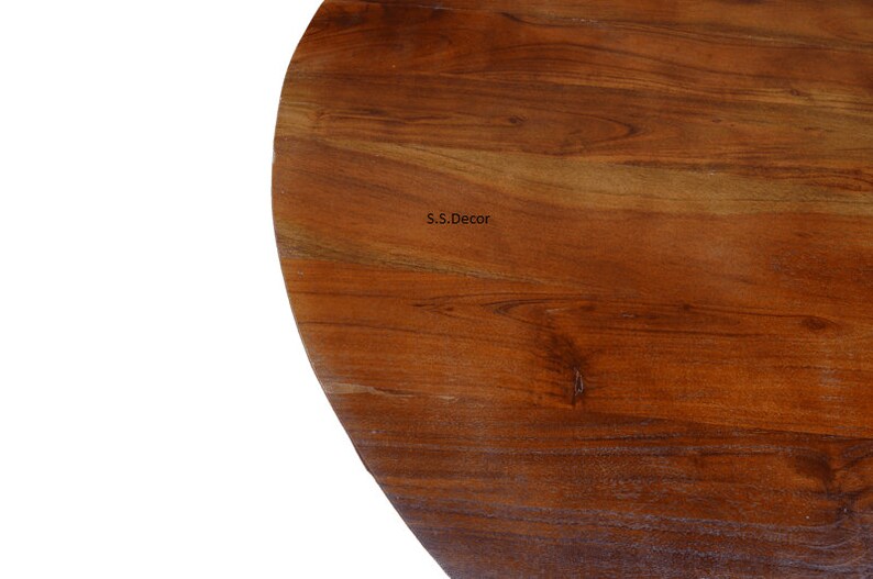 Wooden Mango Wood Coffee Table,round Table,cocktail Table,dining Table ...