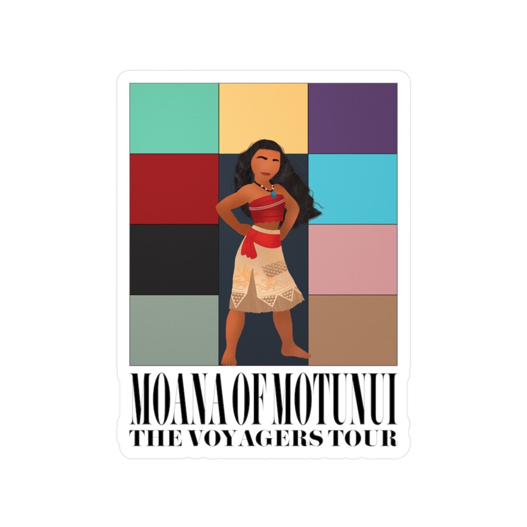 Moana Eras Tour Sticker, Moana of Motunui, Disney Eras Tour, Disney ...
