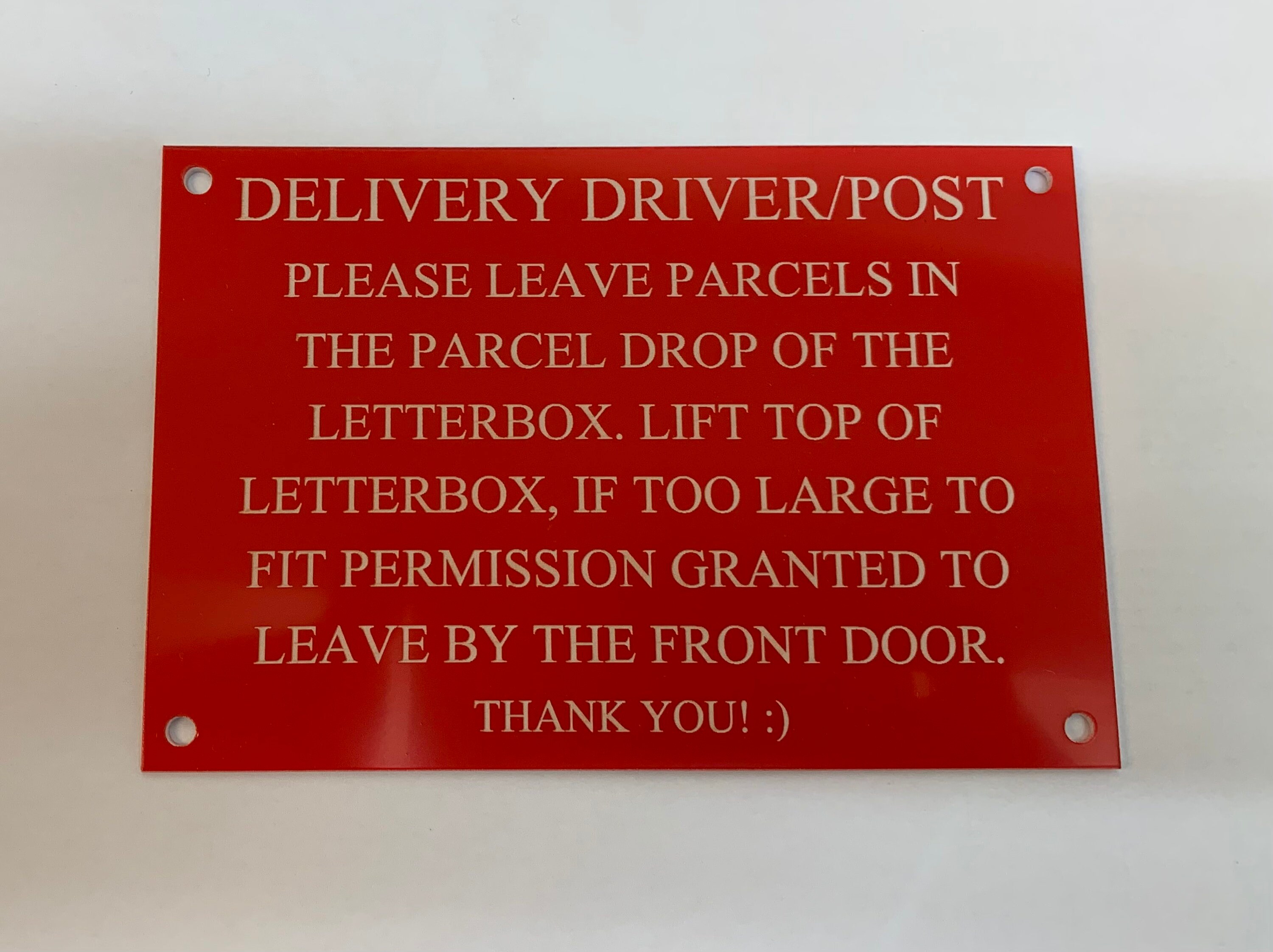 Custom Gate Sign Fence Deliveries 10cm X 15cm - Etsy