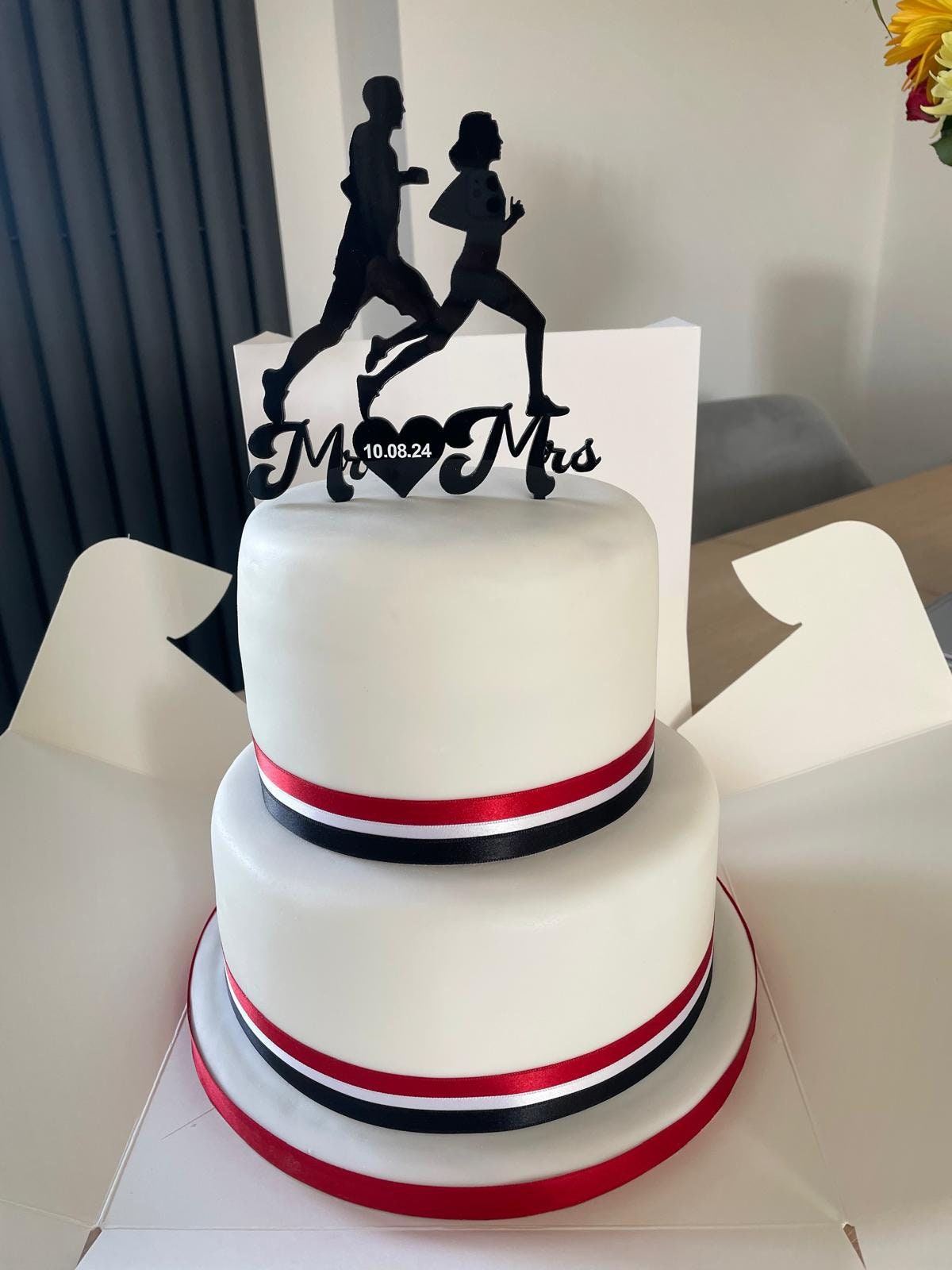 Runners Wedding Mr and Mrs Cake Topper, Runner Mr Mrs Cake Topper, Athlete Wedding Mr and Mrs ...