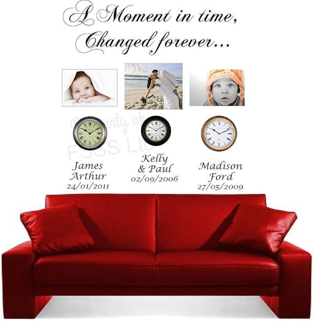 A Moment in TIME Changed Forever CH Wall Art Married Family Children ...