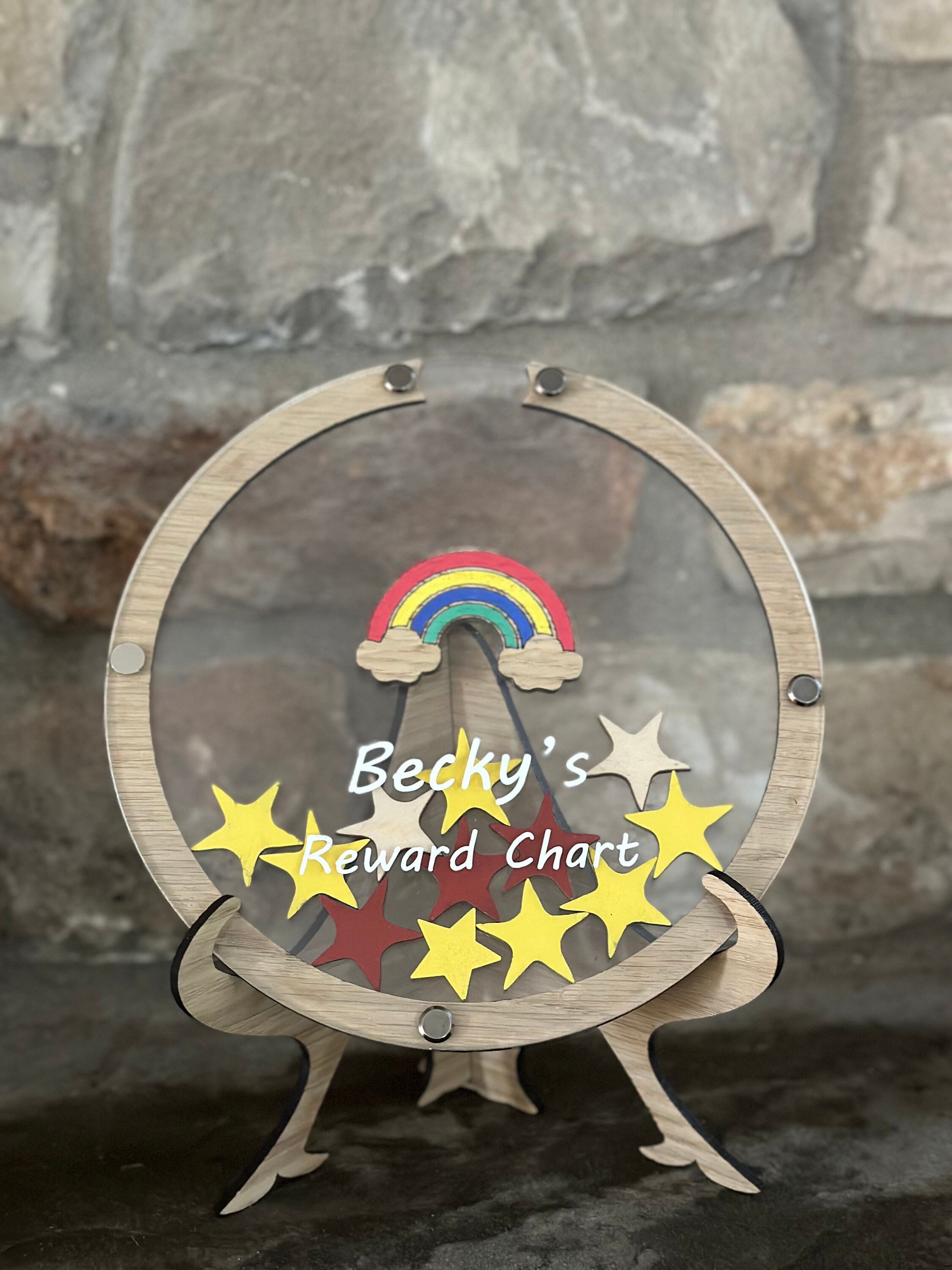 Rainbow Personalised Star Reward Chart for Children - Etsy