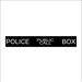 Dr Who Inspired Police Public Call Box Sign Black 3mm Foamex Rigid Sign ...
