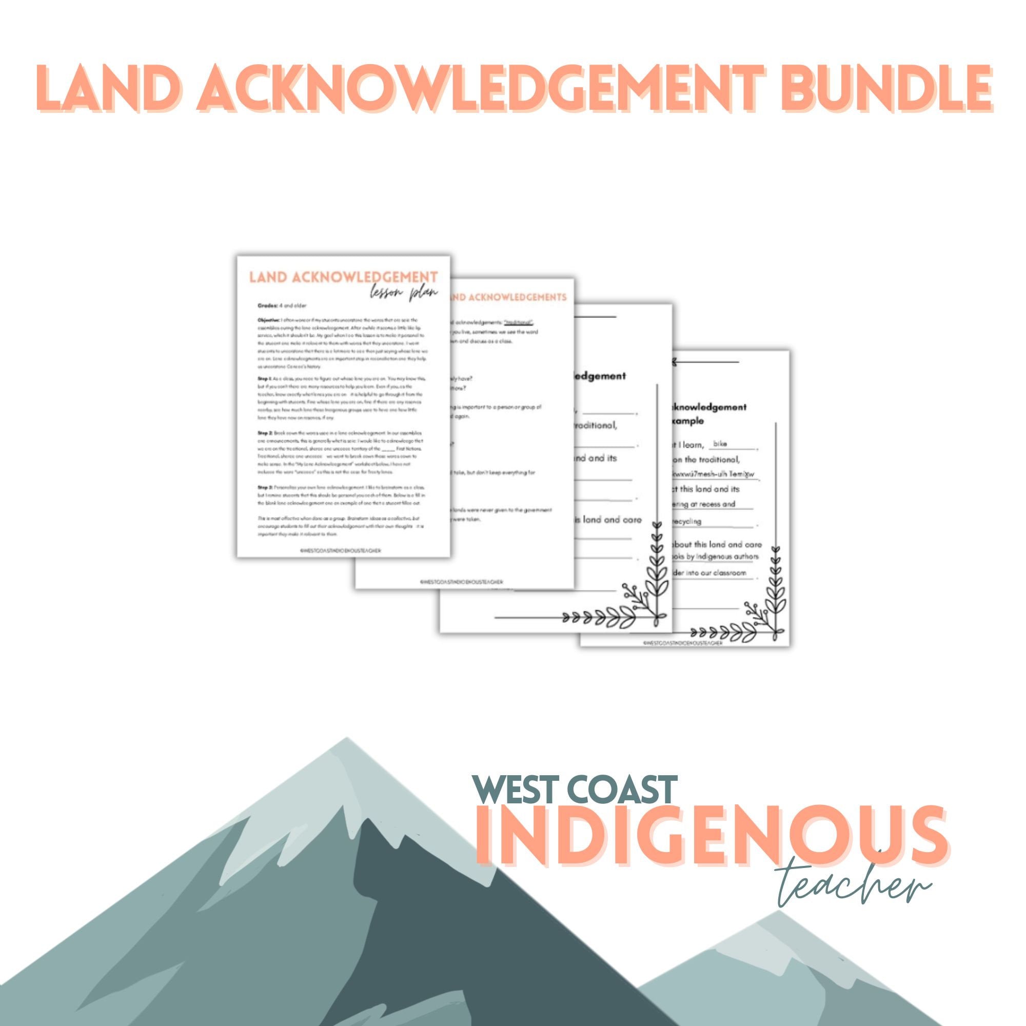 Land Acknowledgement Indigenous Education Bundle - Etsy