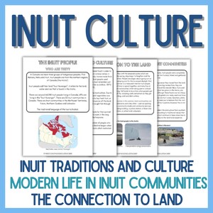 Inuit Indigenous Culture Bundle, Indigenous Education, Elementary ...