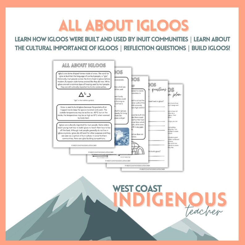Inuit Indigenous Culture Bundle, Indigenous Education, Elementary ...