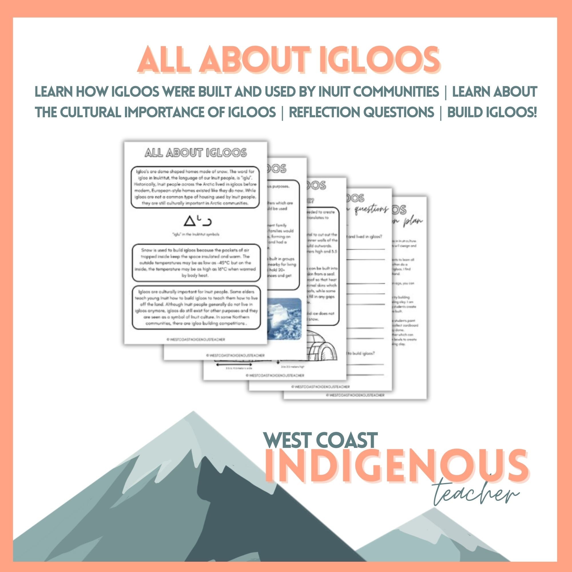 Inuit Indigenous Culture Bundle, Indigenous Education, Elementary ...