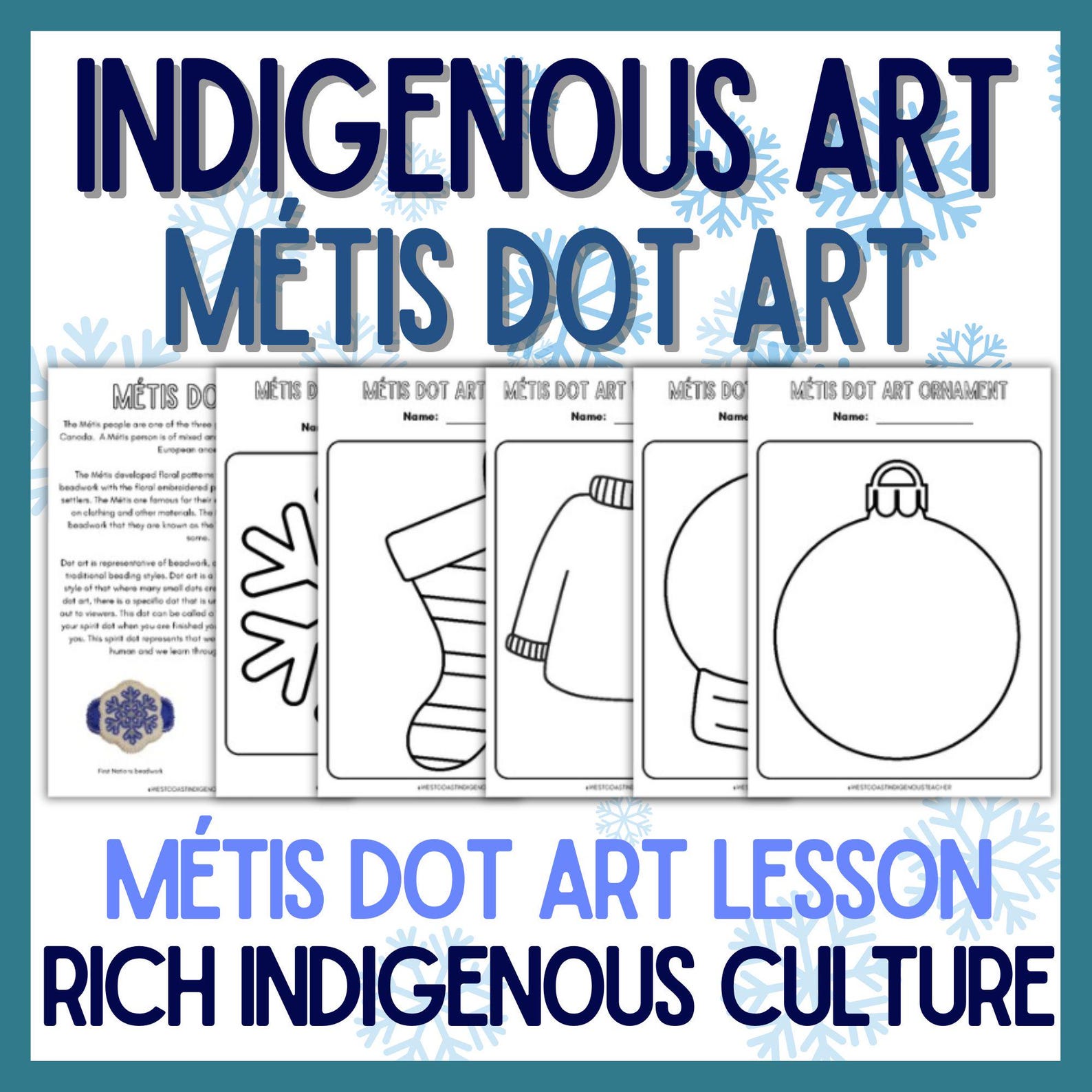 Indigenous Art Canada, Métis Dot Art, Indigenous Education, Teacher ...