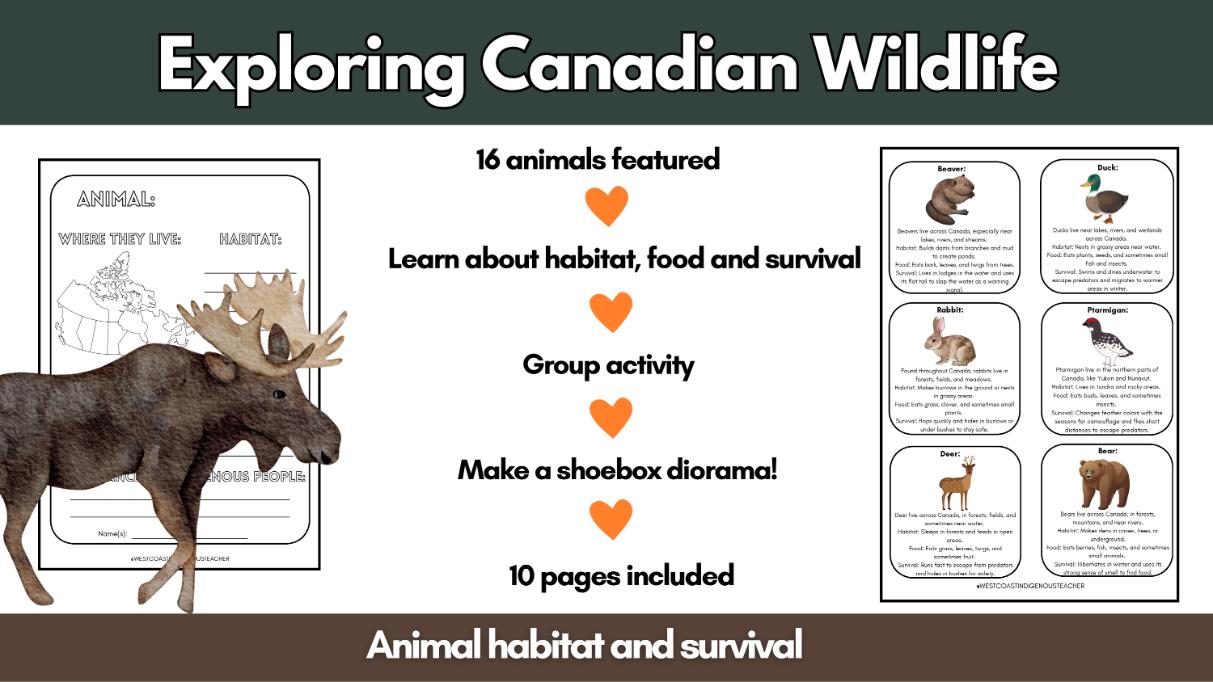 Canadian Wildlife, Habitat and Survival, Indigenous Education ...