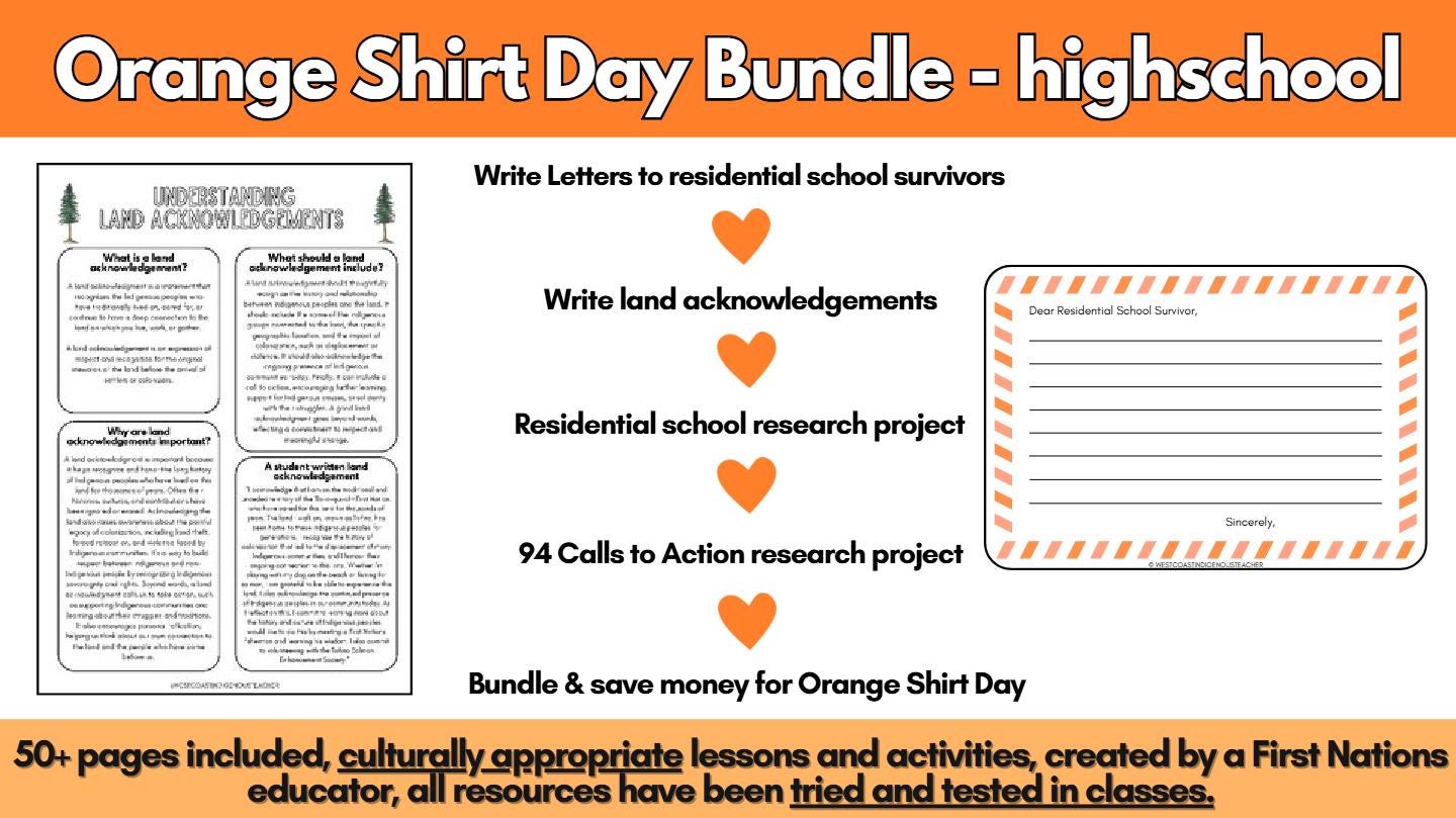 Orange Shirt Day High School, Every Child Matters, Indigenous Education ...