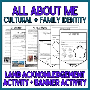 All About Me Banner Craft, Cultural Identity Activity, Land ...