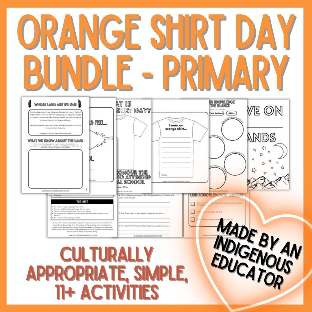 Orange Shirt Day Primary, Lesson Plan, Truth Reconciliation, Indigenous ...