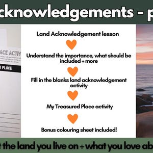 Land Acknowledgement Activity, Outdoor Education, Indigenous Education ...