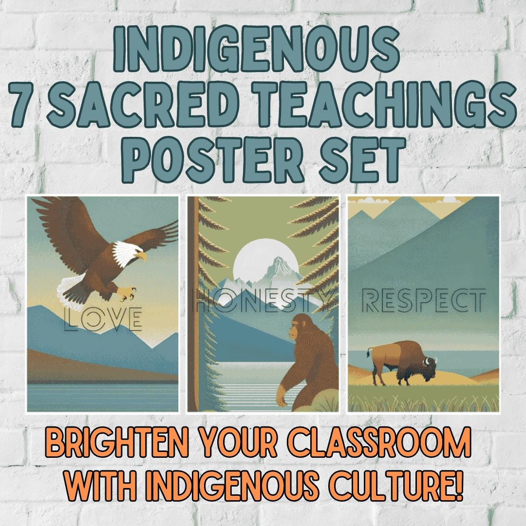 7 Sacred Teachings Posters, Indigenous Education, Indigenous Canada - Etsy