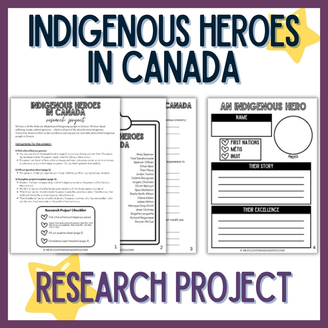 Indigenous Heroes in Canada Research Project, Social Studies ...