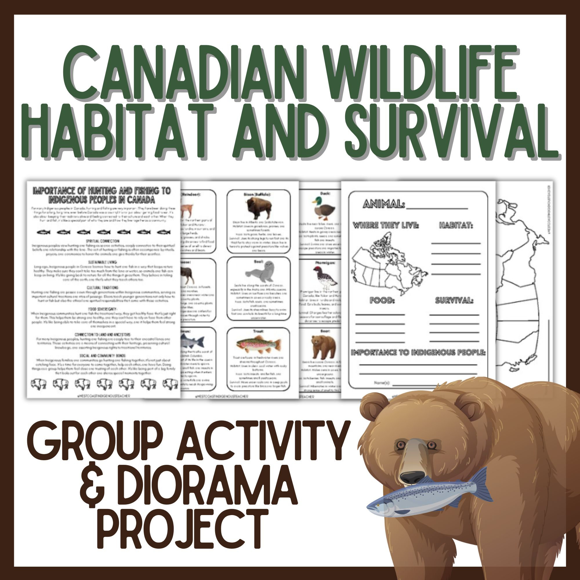 Canadian Wildlife, Habitat and Survival, Indigenous Education ...