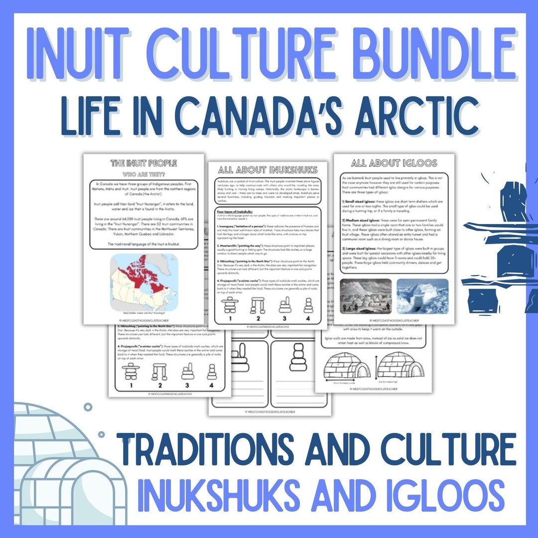Inuit Indigenous Culture Bundle, Indigenous Education, Elementary ...